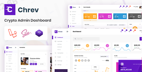 Chrev - Crypto MultiPurpose Laravel & Bootstrap Dashboard Template
